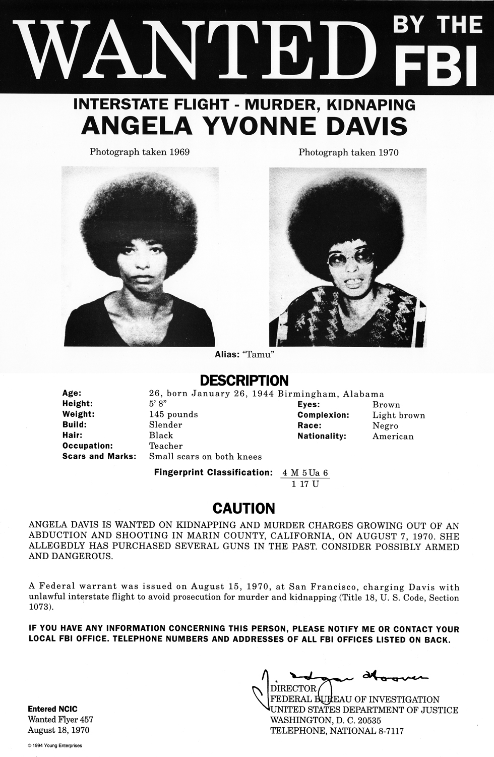 Angela Davis on Free Angela Davis and All Political Prisoners ...